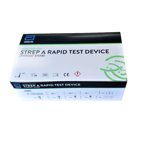 Strep A Test Kits By Innovacon 20 Box Medical Supplies