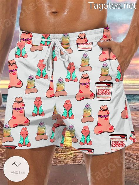 Cute Cocks Kisses Send Noods Dick Beach Shorts Tagotee
