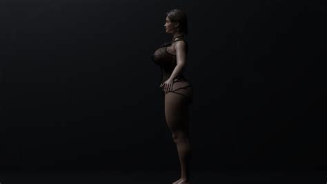 Modelo 3d Chica Sexy Realista En Lencería Turbosquid 2068665