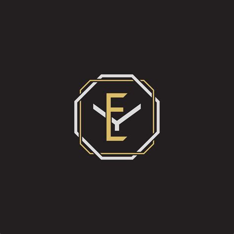 Ey Initial Letter Overlapping Interlock Logo Monogram Line Art Style 21100313 Vector Art At Vecteezy