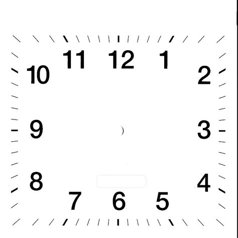 Clock Templates Printable Blank Clock Face