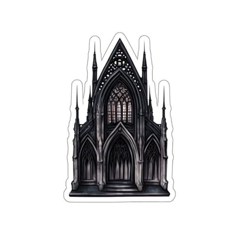 Vinyl Sticker Gothic Cathedral Gothic Architecture Decal For Laptop