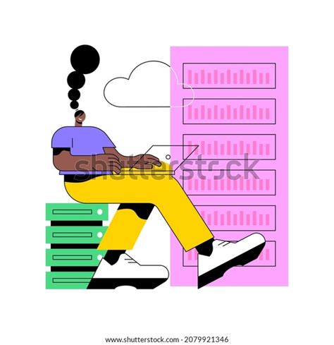 Big Data Storage Abstract Concept Vector Stock Vector Royalty Free