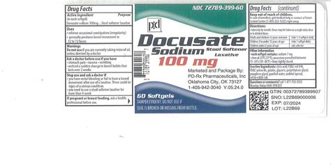 Docusate Sodium Capsule Liquid Filled