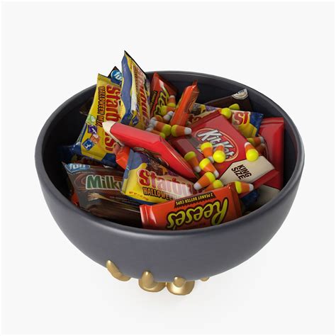Cuenco De Dulces De Halloween Modelo 3d 19 Max Obj Fbx Unknown