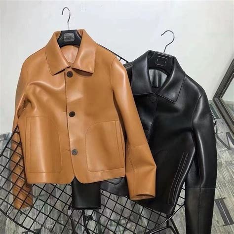 Chamarra De Piel Mujer Chaleco Dama Abrigos Grises Chaquetas De Cuero