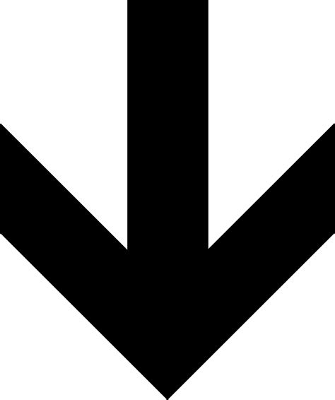 Arrow Down Indicator Move Next Direction Png