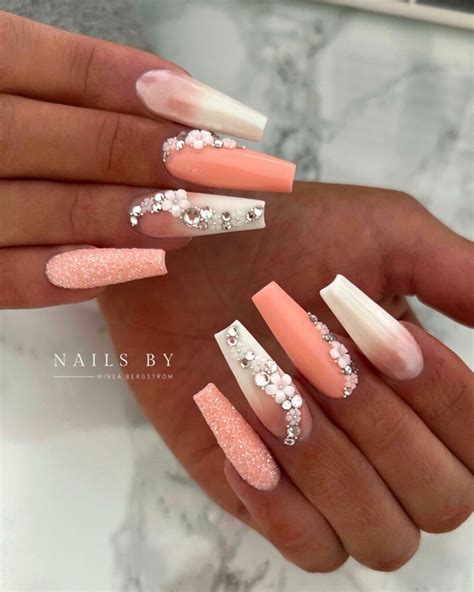 50 Ideas For Eye Catching Summer Peach Nails Nail Designs Daily