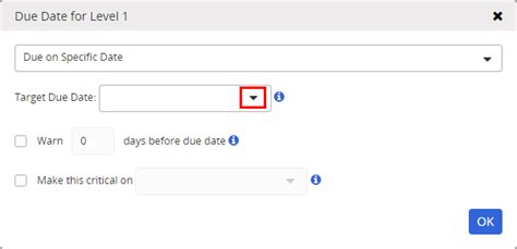 Setting Task Due Dates