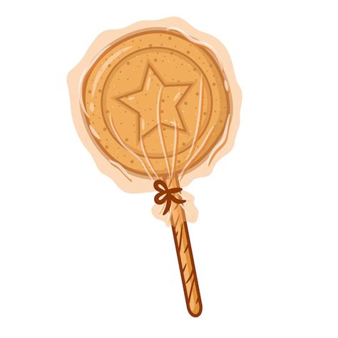 Premium Vector Korean Dalgona Candy Cute Star Shape Drawing With