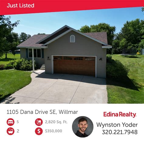 Wynston 🏡 New Listing In Willmar‼ 💲 350000 5 Bed 2 Bath 2820 Sq Ft 🛏️ Generously