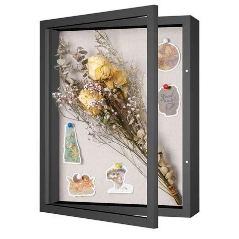 Califortree 12x16 Large Shadow Box Frame With Linen Back Plexiglass Cover Sturdy