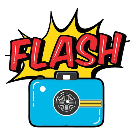 Camera With Flash Cartoon