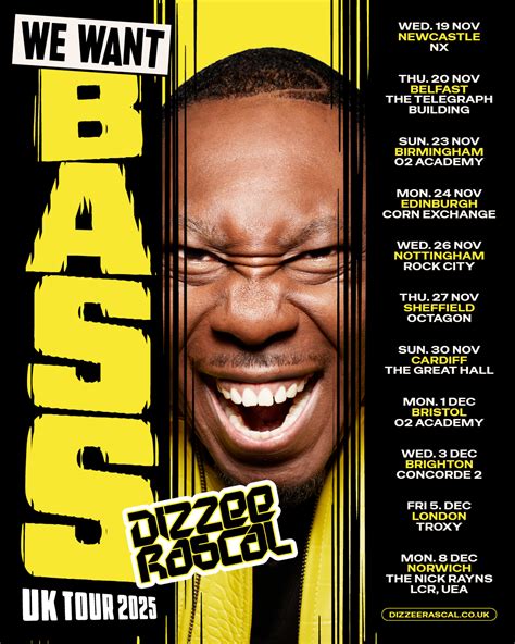Dizzee Rascal Announces ‘we Want Bass Uk Tour Across 11 Cities • Pop Scoop
