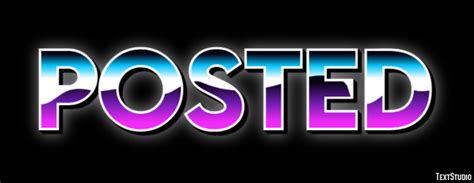 Posted Text Effect And Logo Design Word