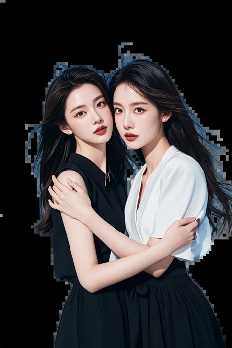 Ai模特闺蜜姐妹 花瓣网
