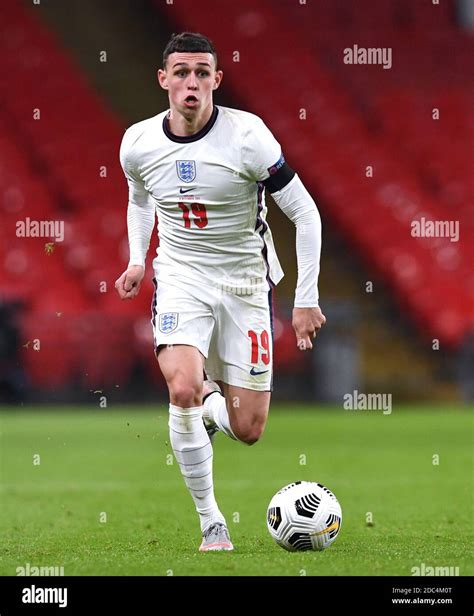 Englands Phil Foden During The Uefa Nations League Match At Wembley