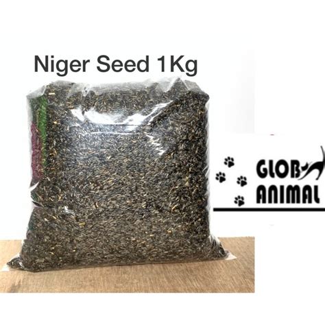 Jual Niger Seed 1kg Pakan Makanan Burung Biji Nigger Seed Lovebird Finc