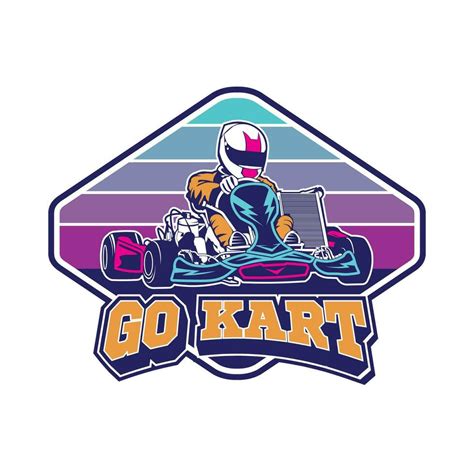 Go Kart Racing Vector Illustration Perfect For T Shirt Design And Team