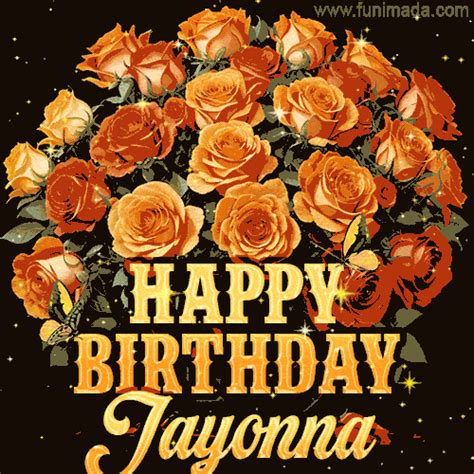 Beautiful Orange Roses Birthday  For Jayonna Download On