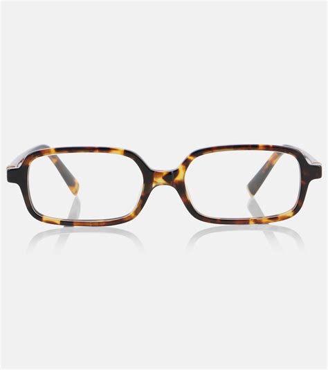 Rectangular Glasses In Brown Miu Miu Mytheresa