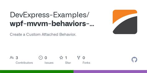 Github Devexpress Exampleswpf Mvvm Behaviors Create A Custom