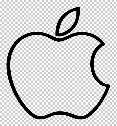 Apple Lineart Apple Silhouette With Bite Mark Logo Png Clipart