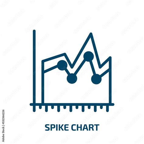 Spike Chart Icon From Business Collection Filled Spike Chart Data Spike Glyph Icons Isolated