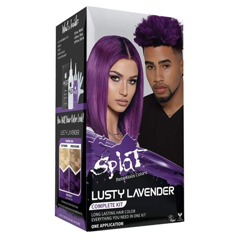 Lusty Lavender Lavender Semi Permanent Hair Dye Kit Splat Hair Color
