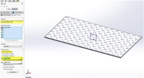 Adding A Surface Finish Appearance To A Solidworks Part Computer