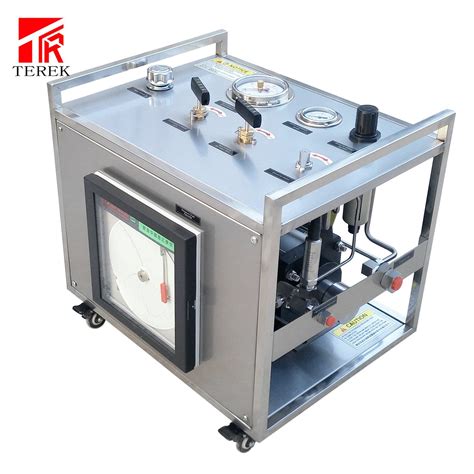Terek Pneumatic Hydrostatic Pressure Test Pump System With Chart