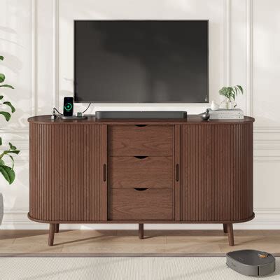 George Oliver Sideboard Storage Cabinet With Charging Station And