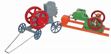 Toy Gasoline Engines 2 One Cast Aluminum Worig