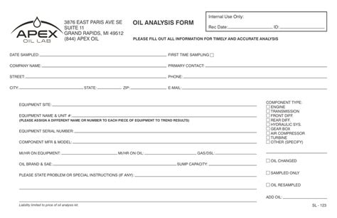 Oil Sample Analysis Results At Kathleen Swenson Blog