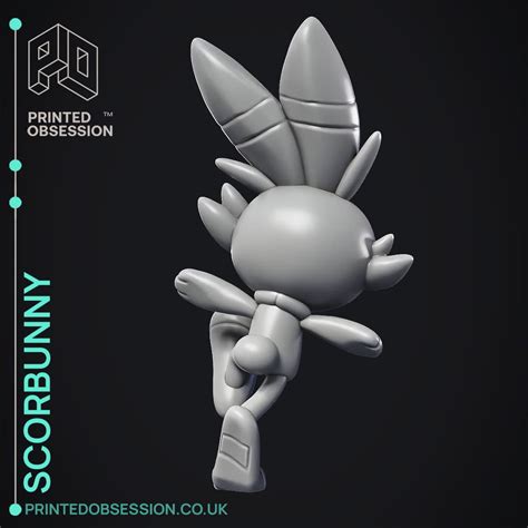 Scorbunny Pokemon Fan Art 3d Model By Printedobsession On Thangs Image 5 Of 6