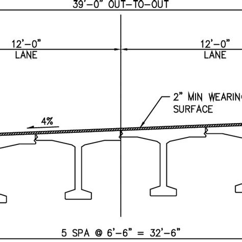Typical Section Of Deck Bulb Tee Girder Bridge Download Scientific Diagram