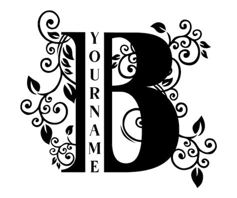 Fancy Calligraphy Letter B