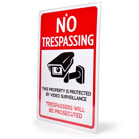 No Trespassing Prosecution Sign Isgn 014