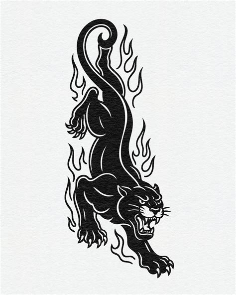Ink Panthers Bold Blackwork Tattoo Illustrations Of The Wild Fenrir