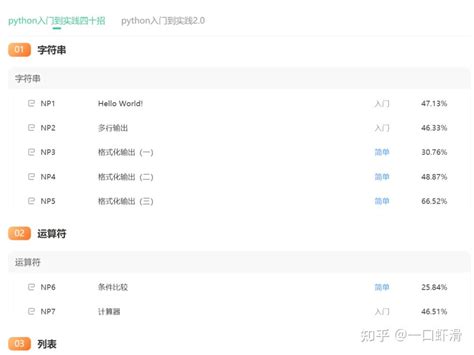 我只说一遍！python刷题网站，刷到就是赚到！放肆来~ 知乎