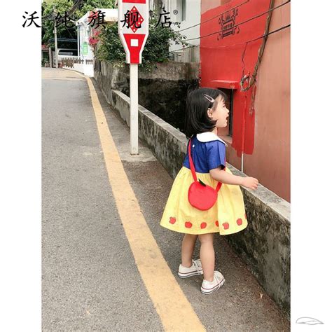 女童童装儿童洋气连衣裙2021夏季新款宝宝时髦棉质白雪公主裙子潮虎窝淘