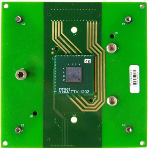 The Board Hosting The Thermal Test Chip Left And Sensor Board Right