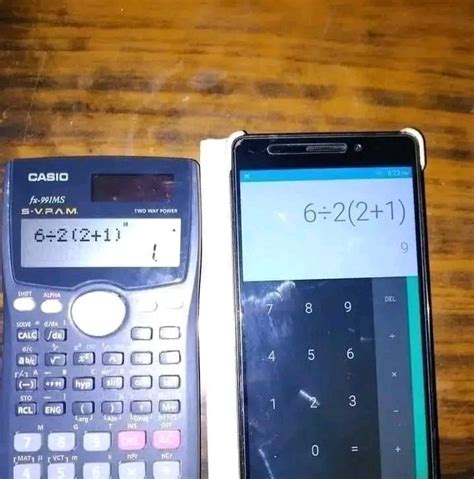 David K Kandie On Twitter It Is The Casio That Is Correct Brackets Operators Division