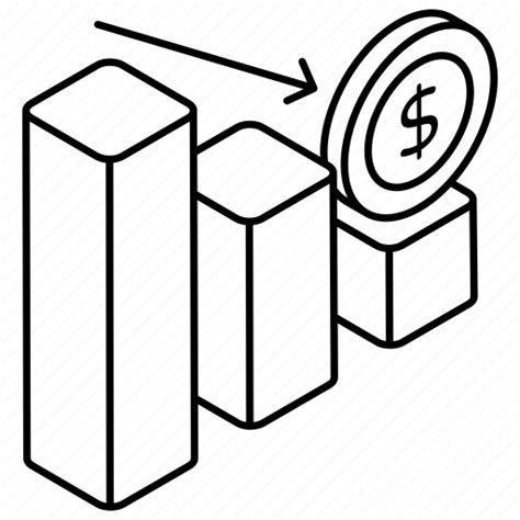 Decreasing Down Chart Stats Decrease Decline Analytics Icon