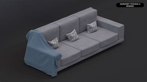 Artstation Modren Sofa Set Photorealistic Resources