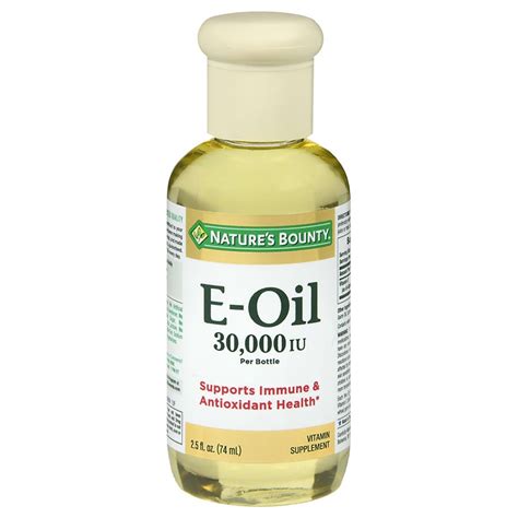 Natures Bounty Natural Vitamin E Oil Dietary Supplement Walgreens