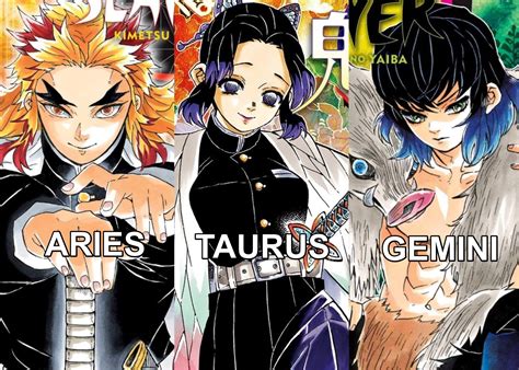 Zodiac Signs Demon Slayer