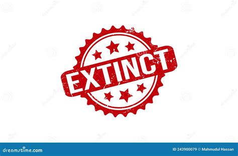 Extinct Rubber Stamp Seal Vector Stock Illustration Illustration Of