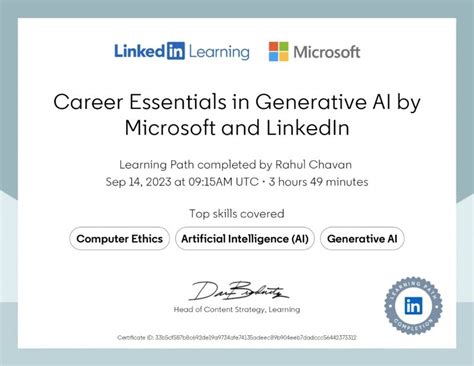 Rahul Chavan On Linkedin Generativeai Certifiedprofessional