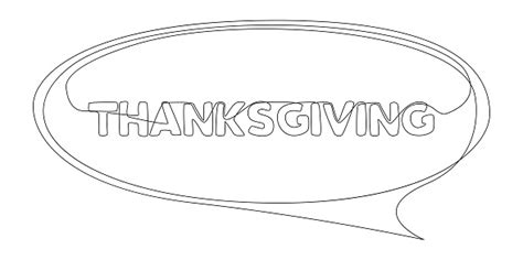 추수 감사절 텍스트가있는 한 줄의 연속 연설 거품 얇은 선 그림 벡터 개념입니다 윤곽 그리기 창의적인 아이디어 11월에 대한 스톡 벡터 아트 및 기타 이미지 Istock
